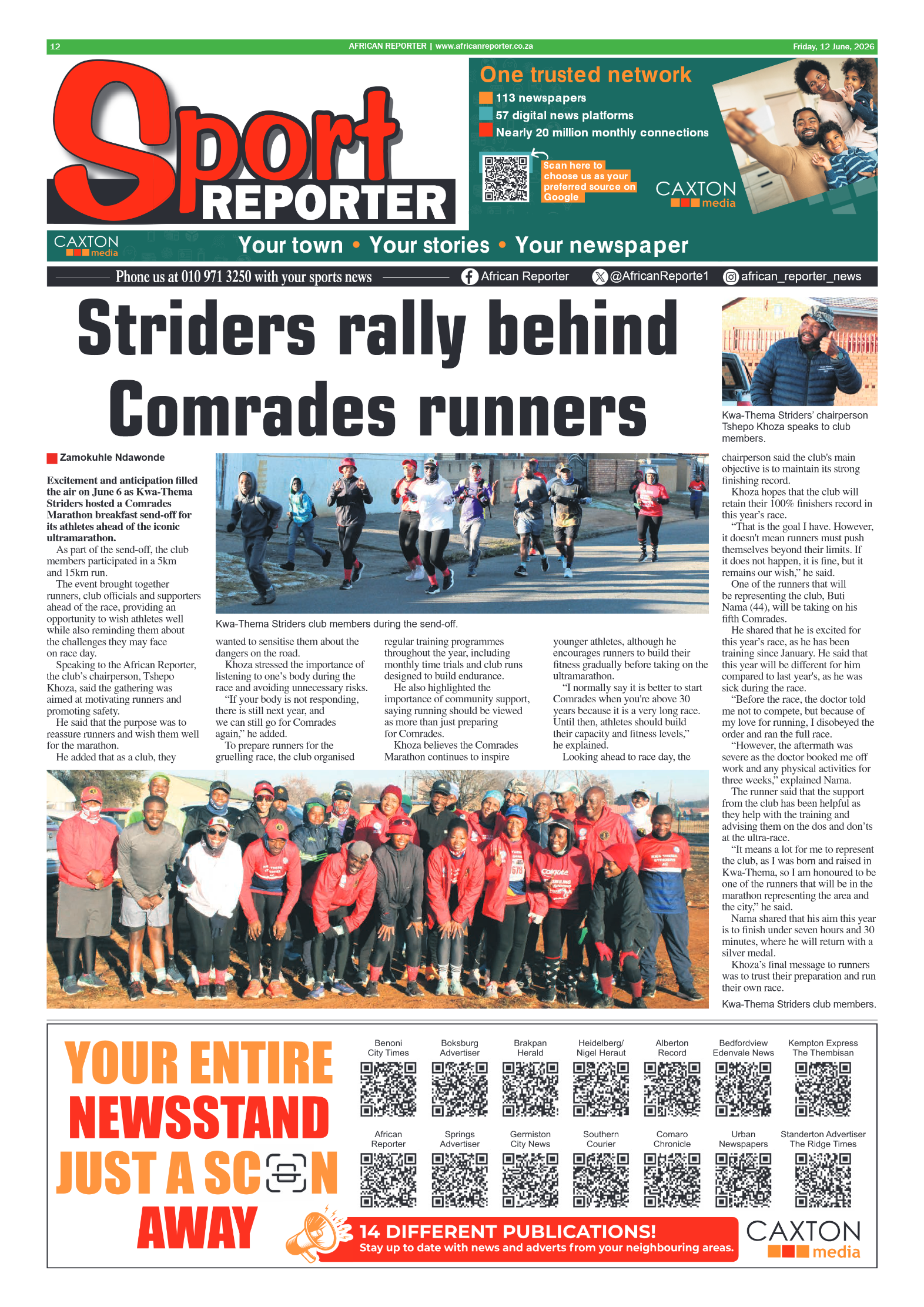 African Reporter 12 June 2026 | African Reporter