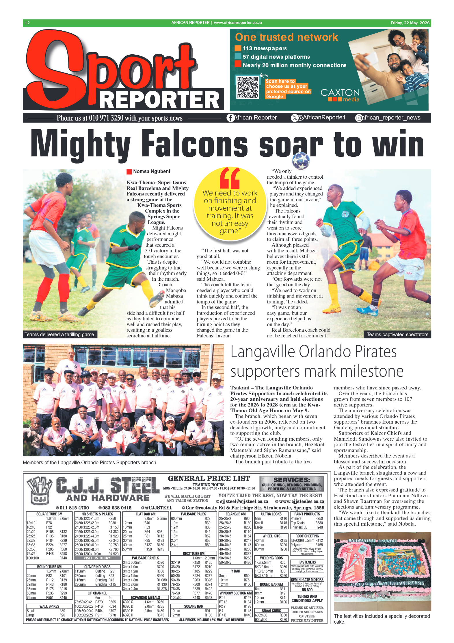 African Reporter 22 May 2026 | African Reporter