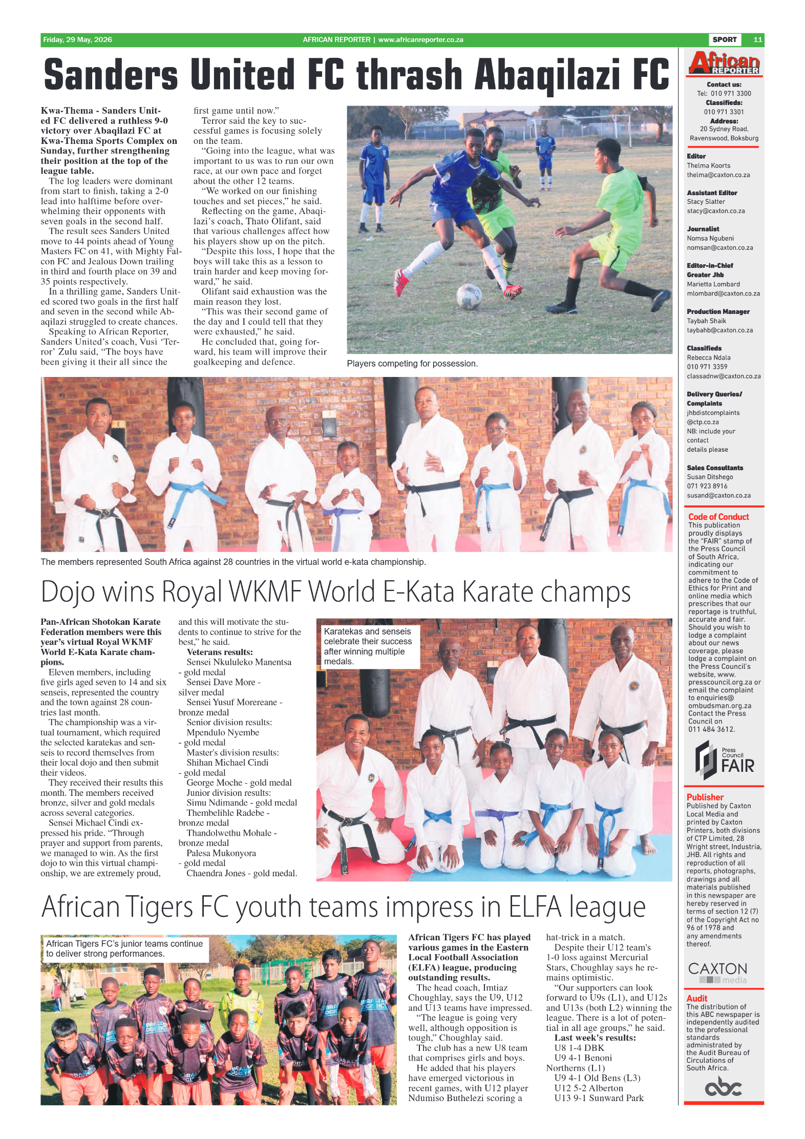 African Reporter 29 May 2026 | African Reporter